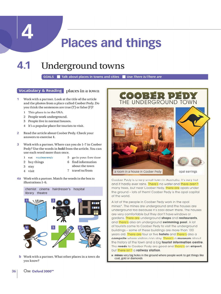 Unit 4 Places and Things | PDF