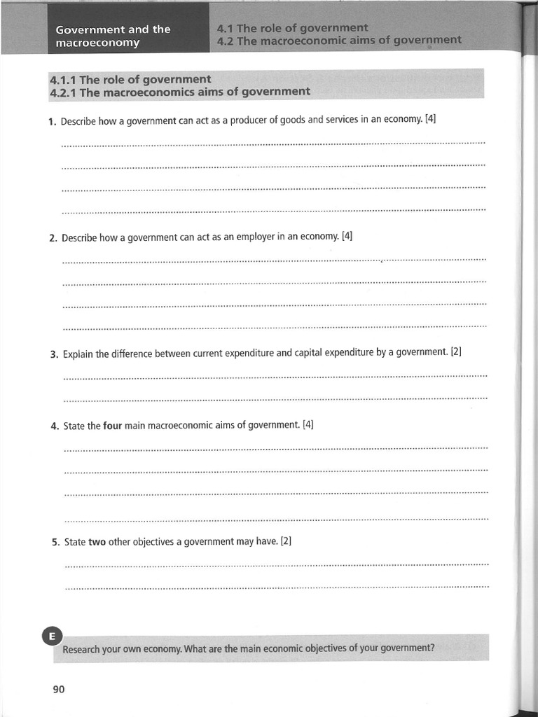 WS Government and The Economy | PDF