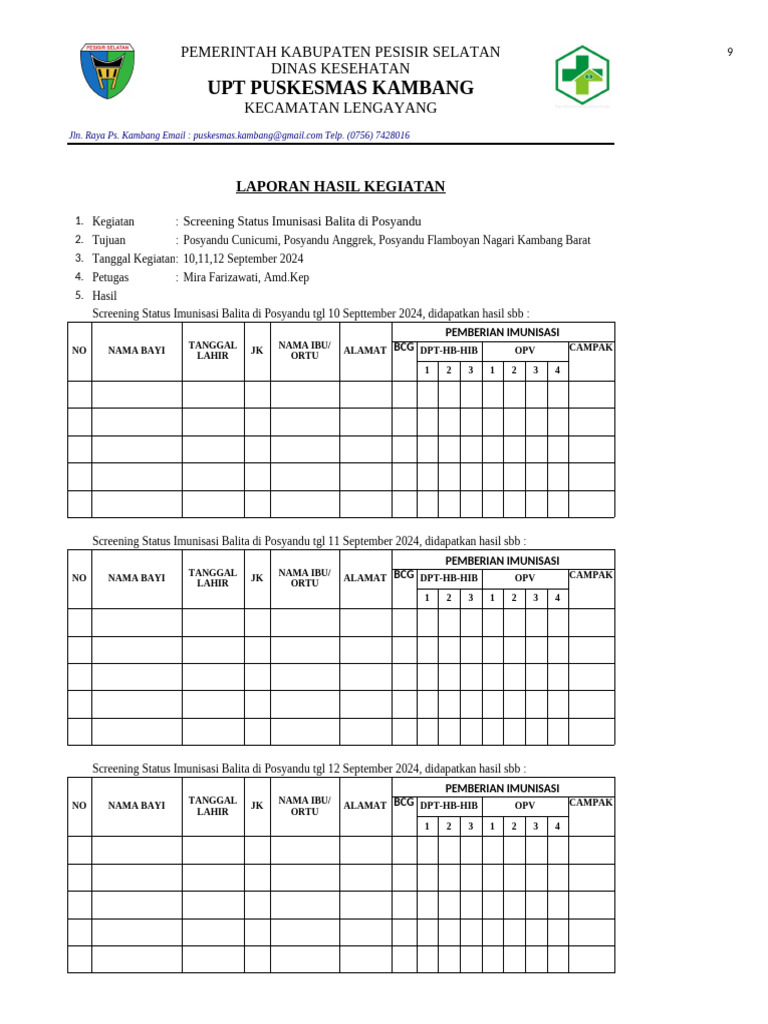 Laporan IDL - Persheet | PDF