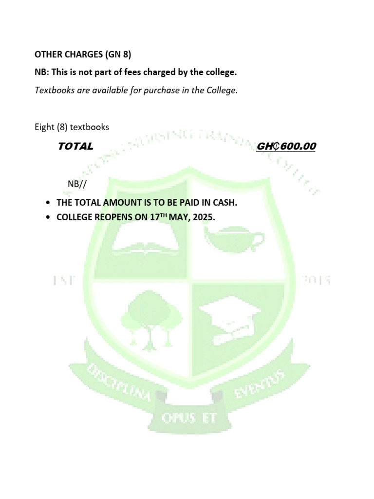 Other Charges-4th Semester - GN 8-1 | PDF