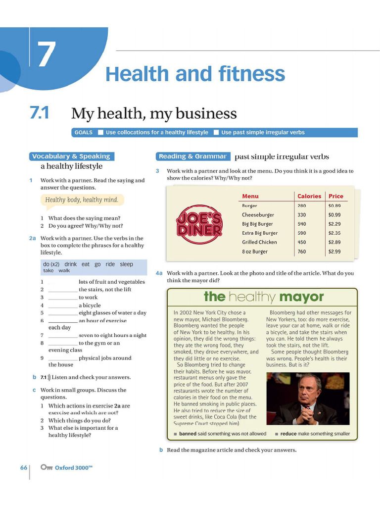 Unit 7 Health and Fitness | PDF