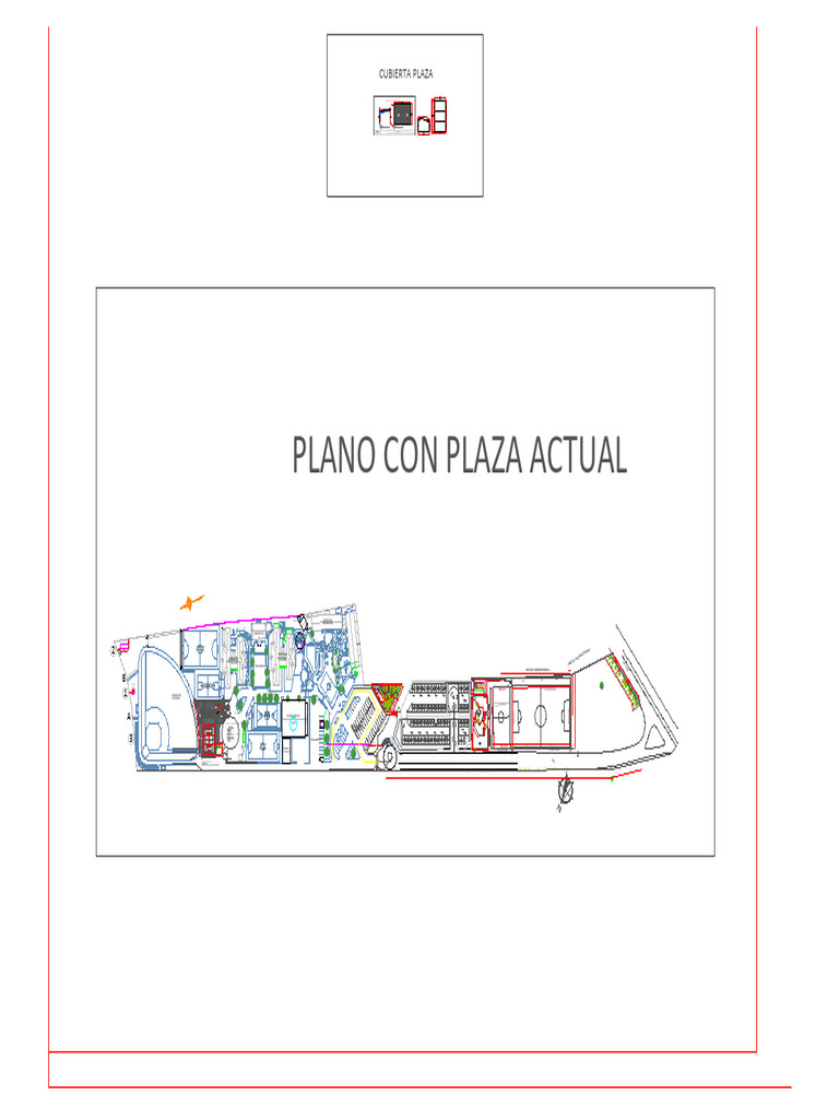 Plano Plaza Actual, Cancha Arena y Cubierta Plaza-Presentación1 | PDF