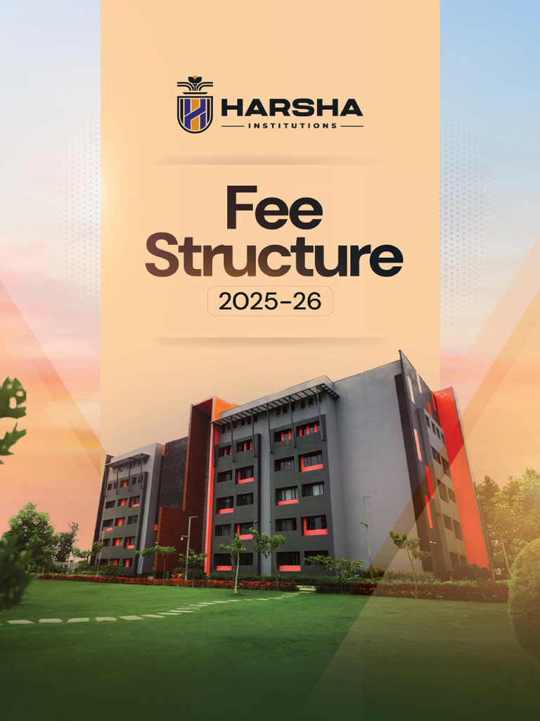 Harsha 2025-26 Fees | PDF