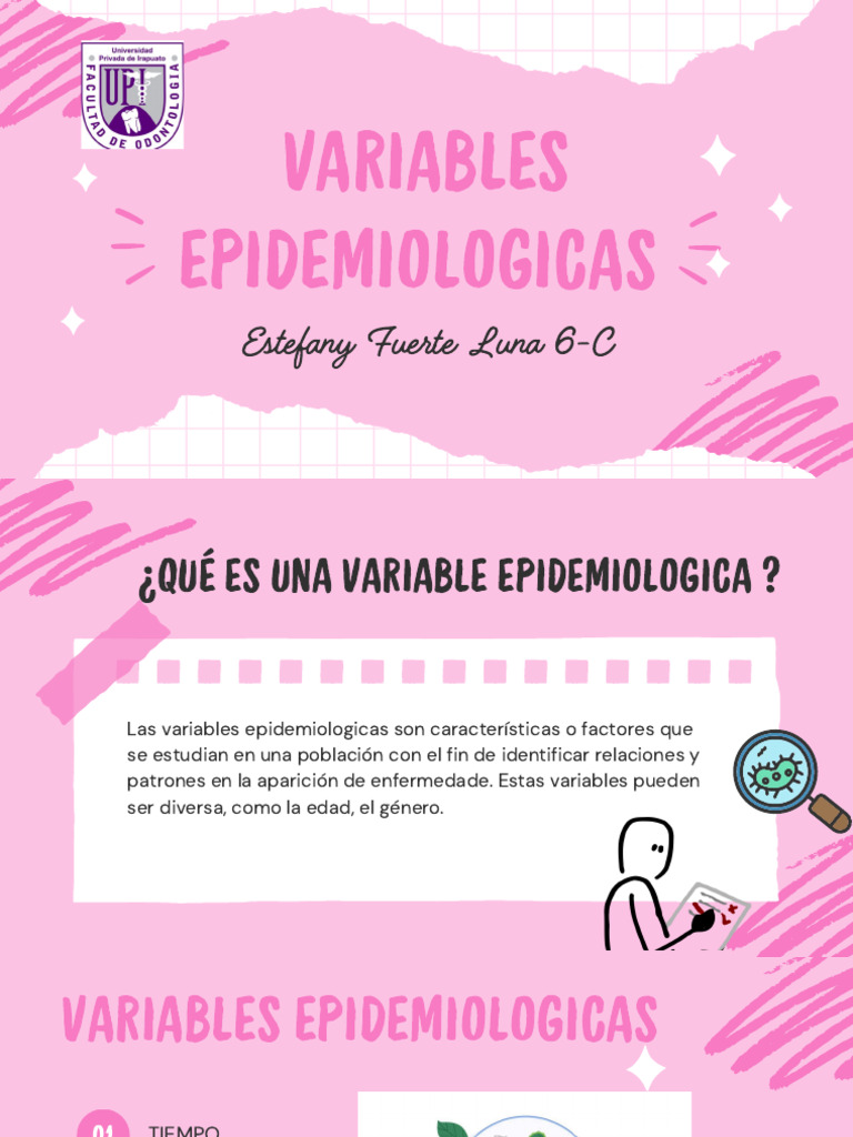 Variables Epidemiologicas PDF | PDF