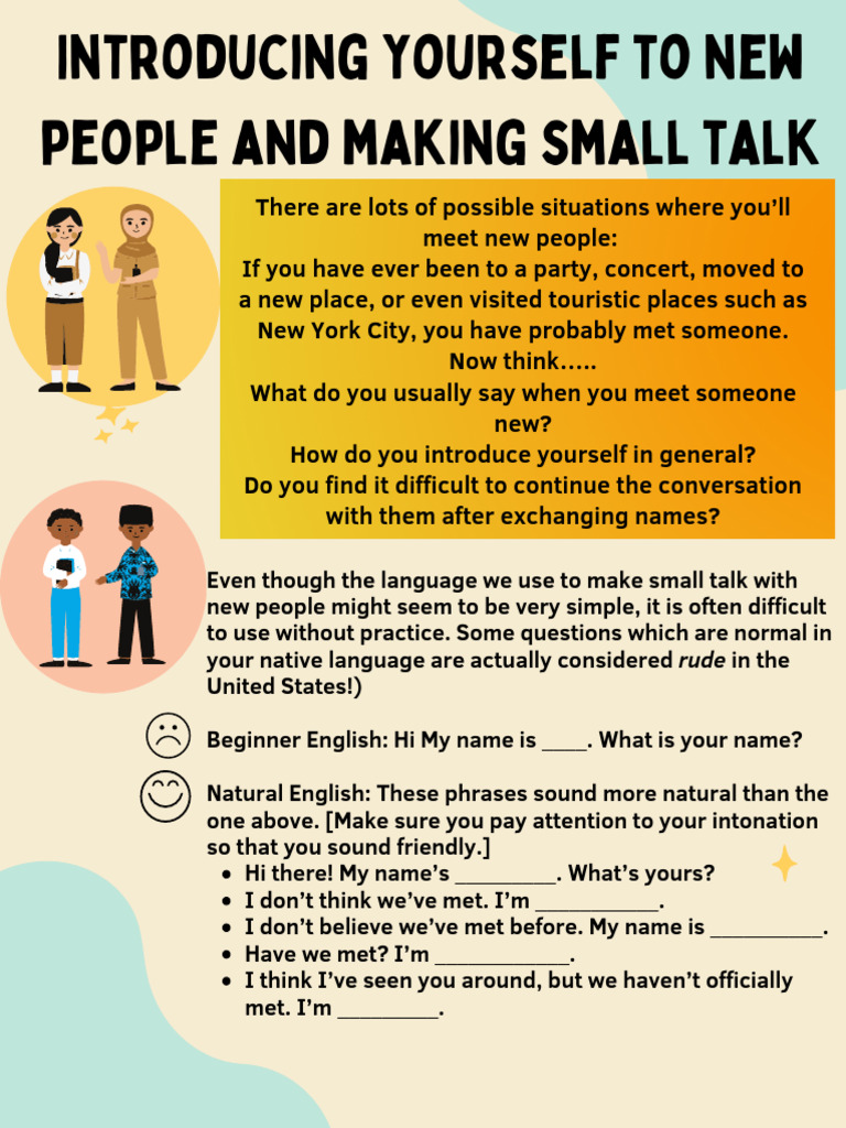 Small Talk Tips for Beginners | PDF