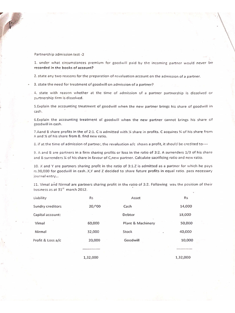 Admission CHP Test | PDF