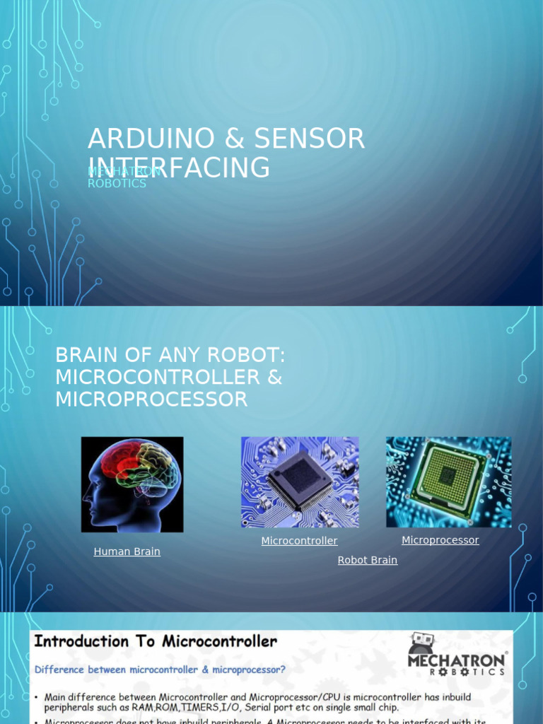 Arduino & Sensor Interfacing | PDF