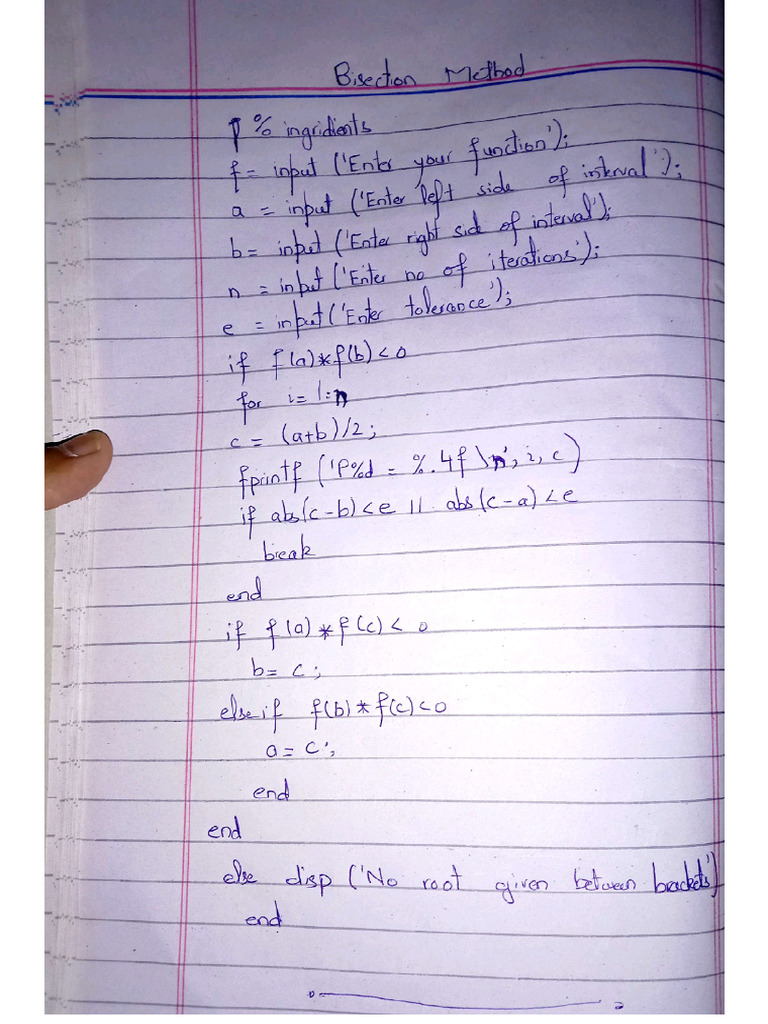 Bisection Method Lab | PDF