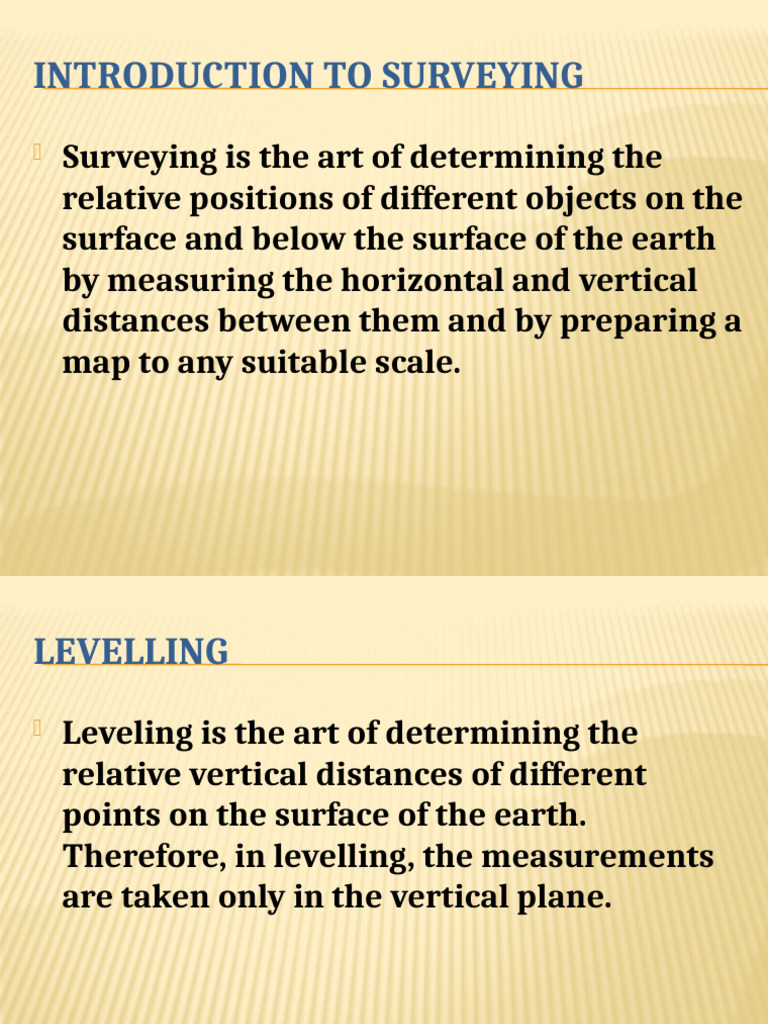 Surveying Basics: Techniques and Tools | PDF | Surveying | Map