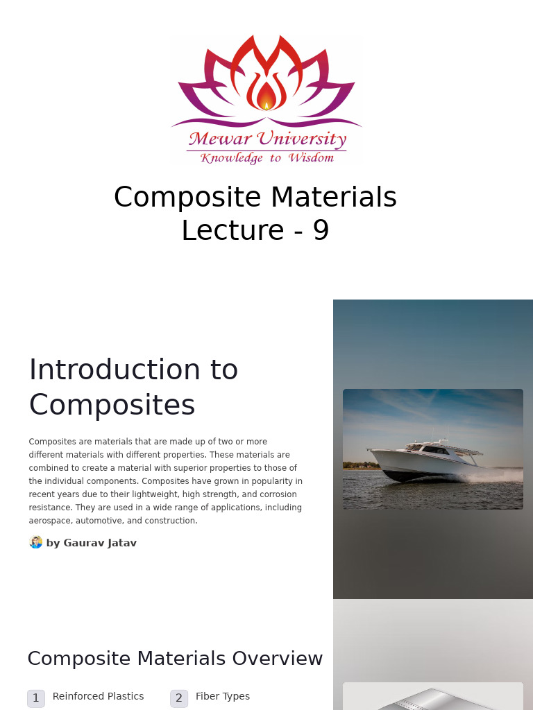 Lecture 9 Fabrication of Composites | PDF | Composite Material | Epoxy