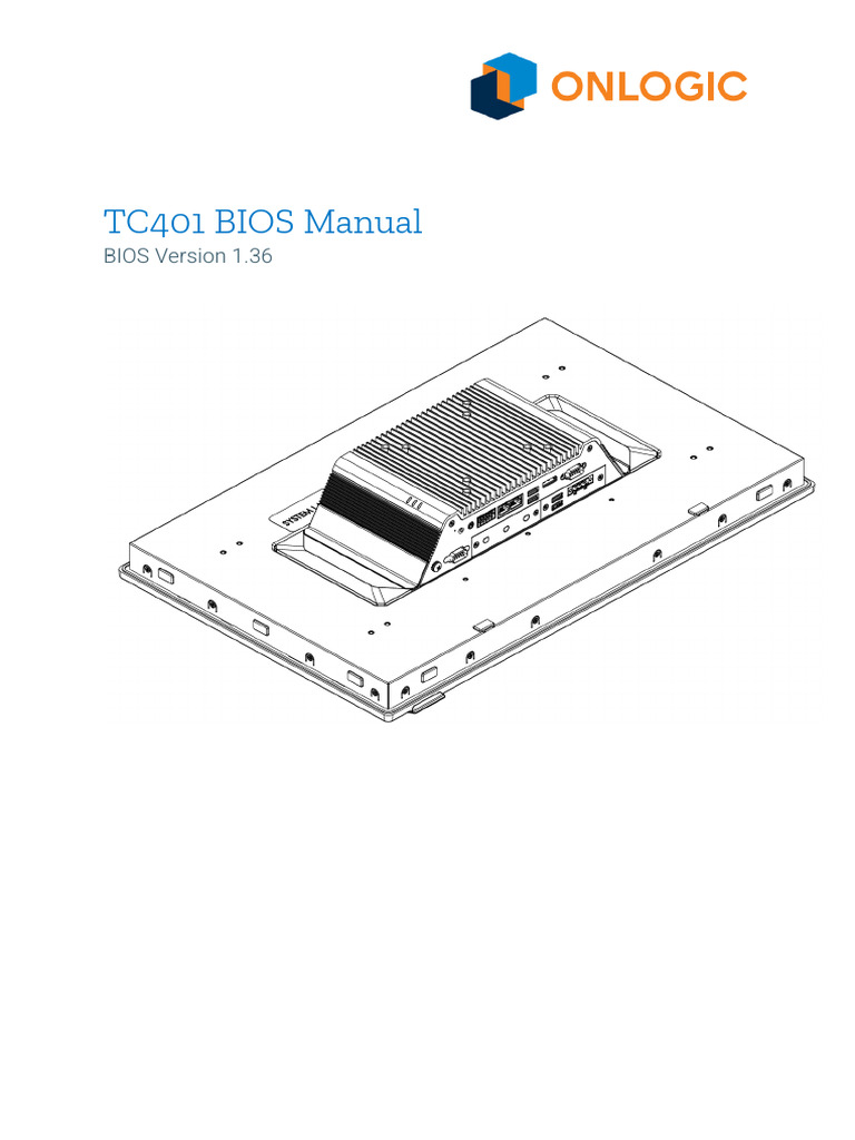 OnLogic TC401 BIOS Setup Guide | PDF | Bios | Booting