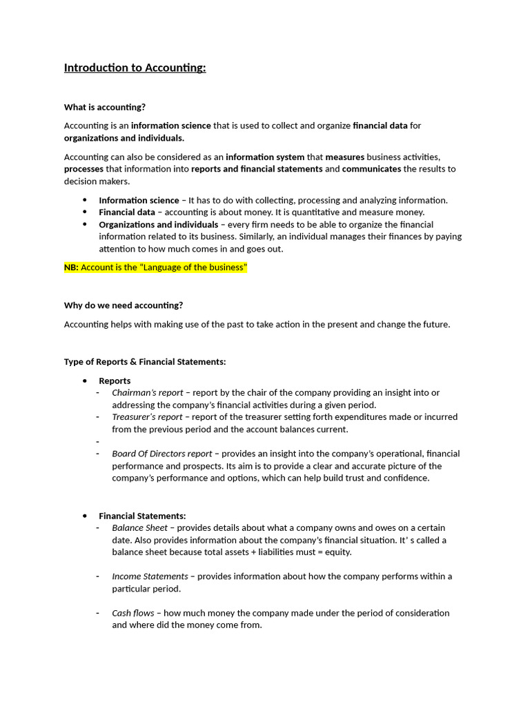Introduction To Financial Accounting 103 | PDF | Financial Accounting ...