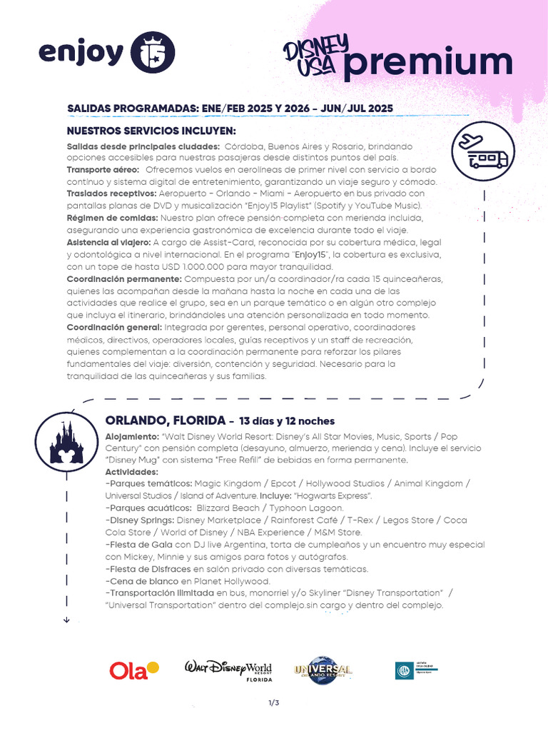 DetallePremium E15 Usa Compressed | PDF | El mundo de Walt Disney | Orlando