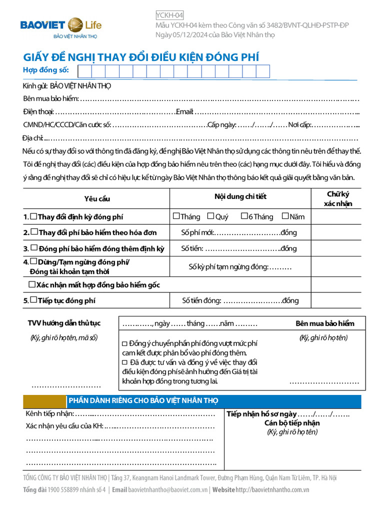 YCKH-04-Thay Doi Dieu Kien Dong Phi - T12 2024 | PDF