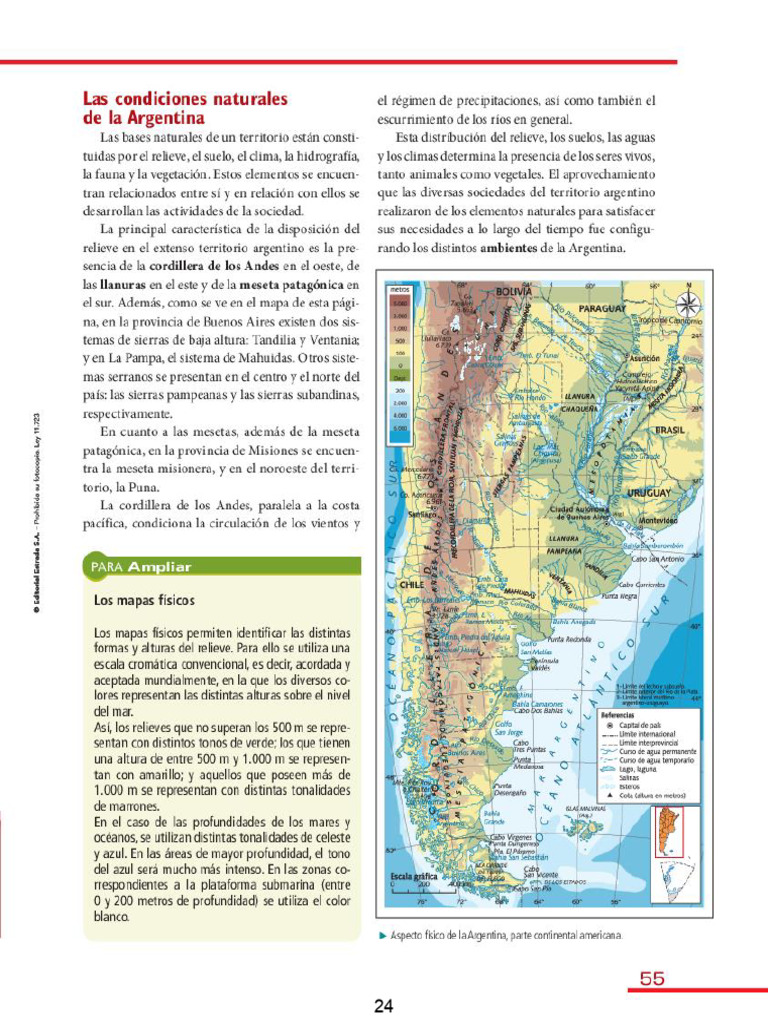 Relieves Argentina | PDF | Andes | Montañas
