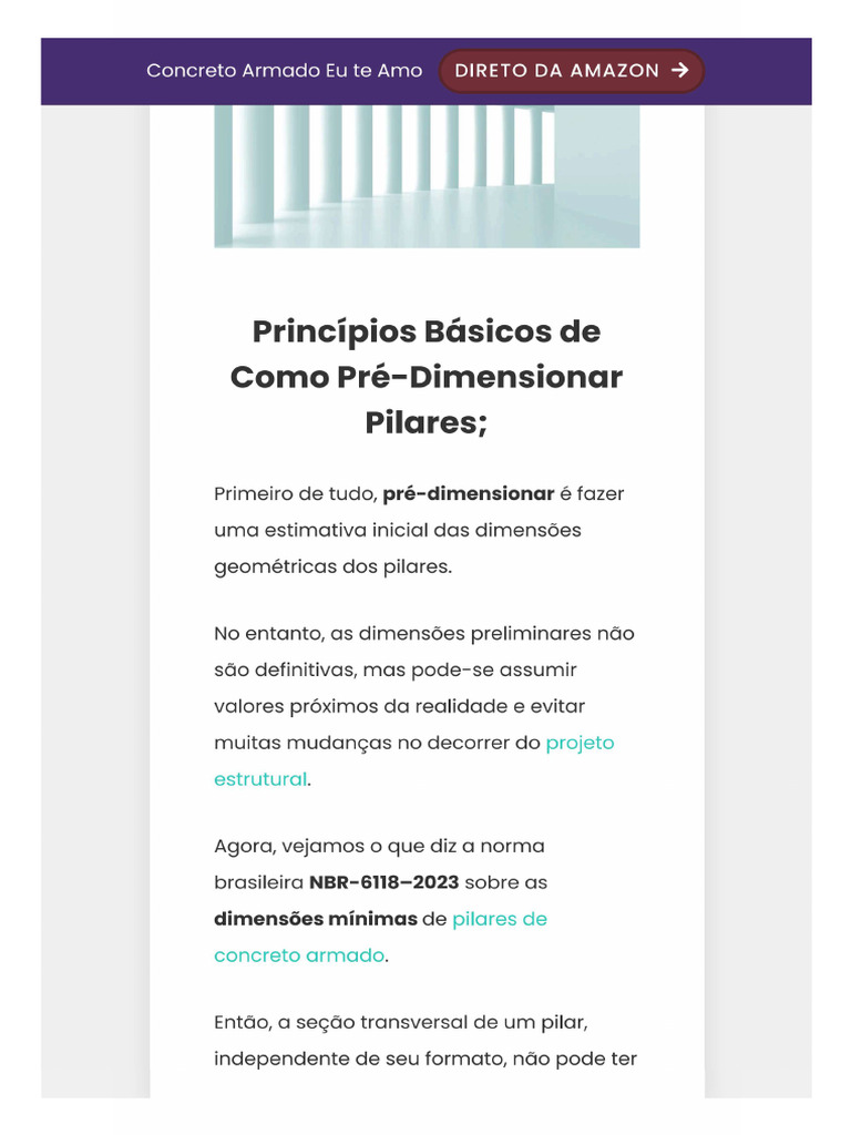 Pré-Dimensionamento de Pilares | PDF