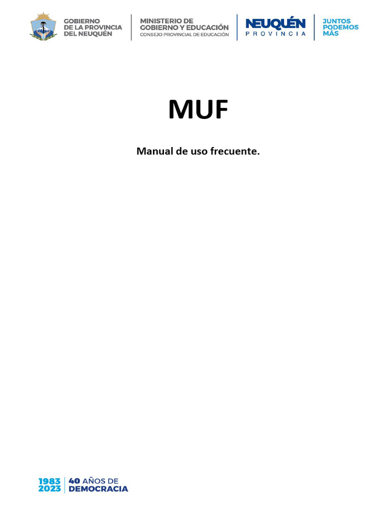 MUF Abreviado Vigente | PDF | Parto prematuro | Especialidades Medicas