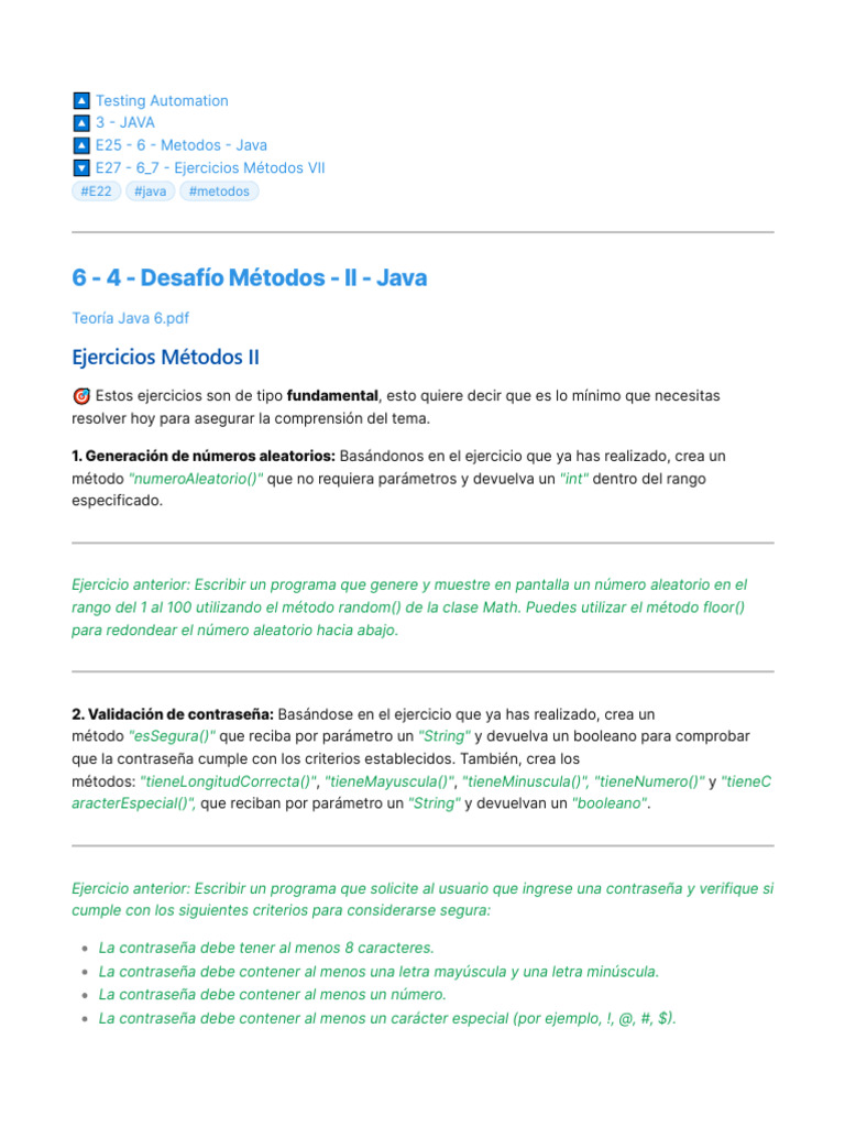 6 - 4 - Desafío Métodos - II - Java | PDF | Triángulo | Java (lenguaje de programación)