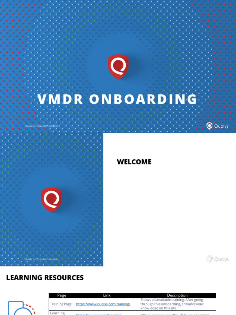 VMDR Onboarding Presentation v1.0 | PDF | Cloud Computing | Ip Address