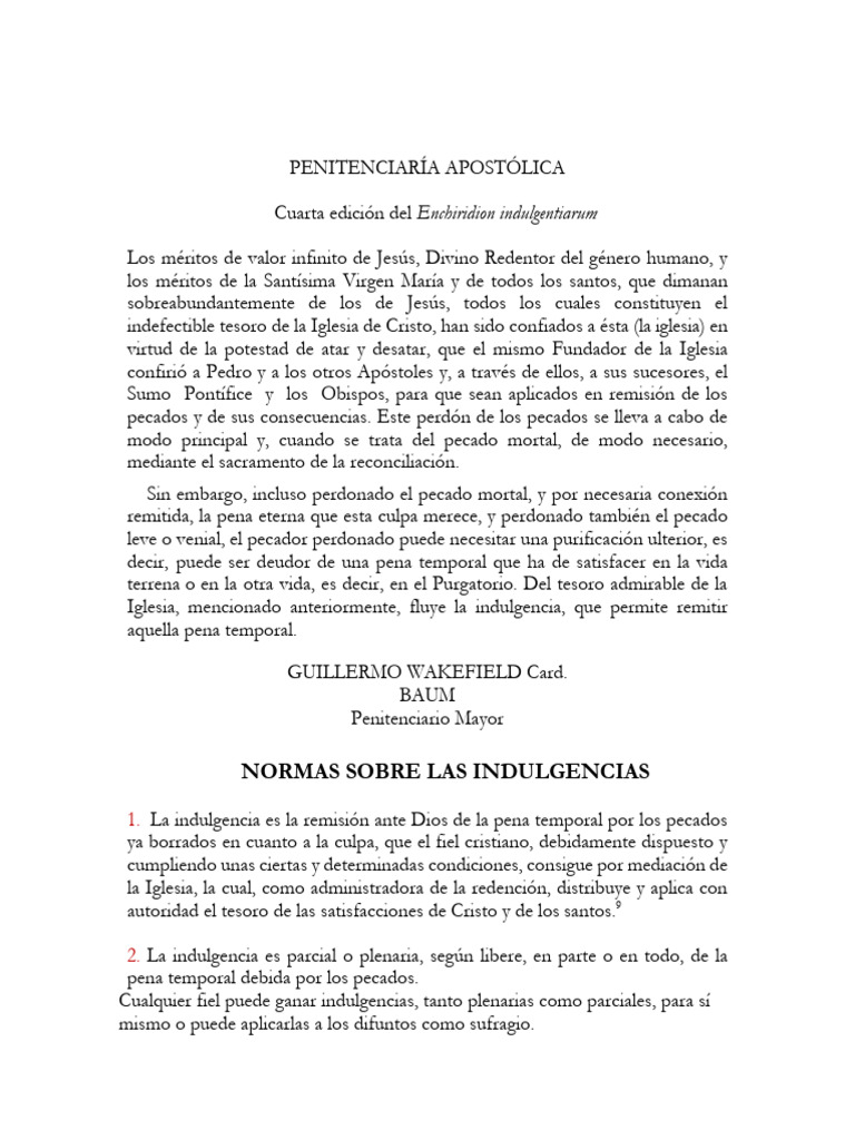 Indulgencias Manual Y Normas Esenciales Pdf Estaciones De La Cruz