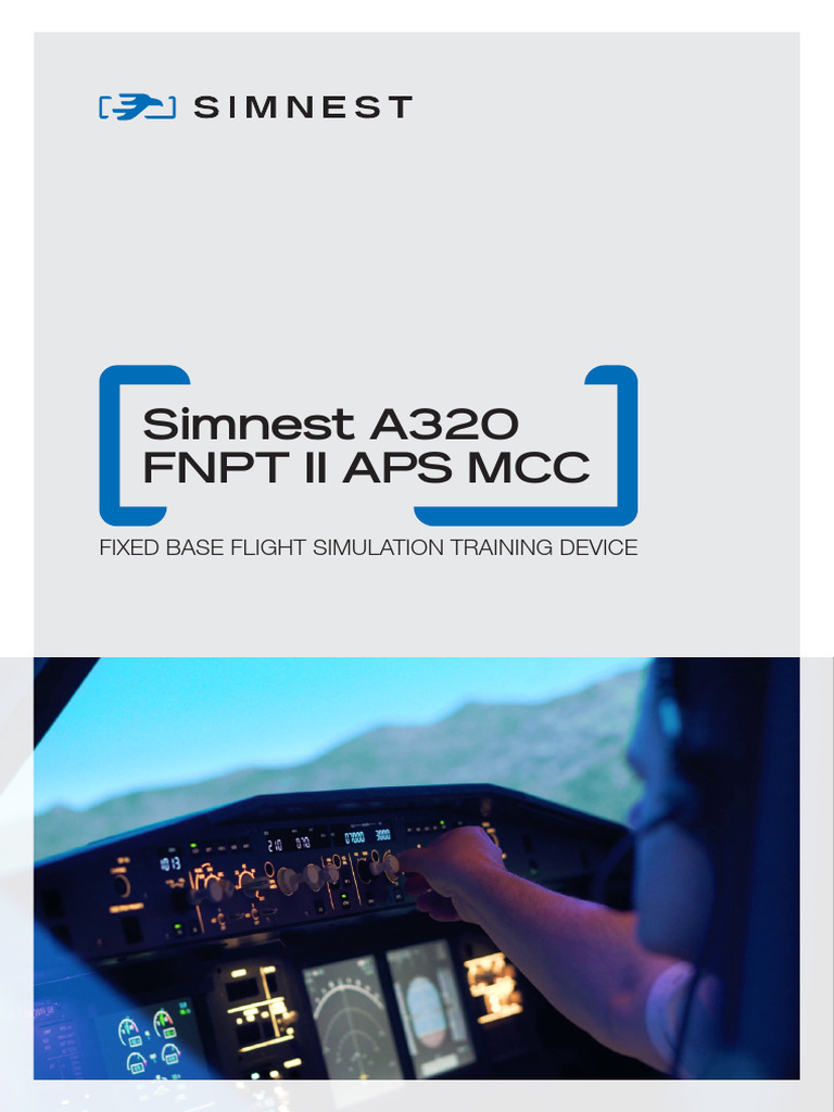 Simnest Aviation a320 Fnpt II Mcc Brochure | PDF | Simulation | Cockpit