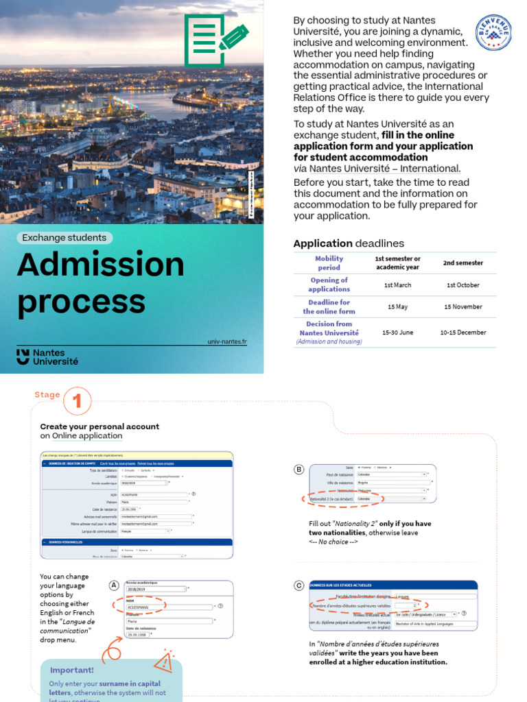2025-2026 Study Abroad Admission Process | PDF