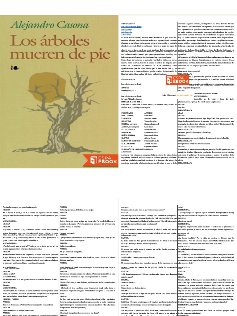 F77ecc1747504974pdf Alejandro Casona Los Arboles Mueren de Pie - Compress | PDF