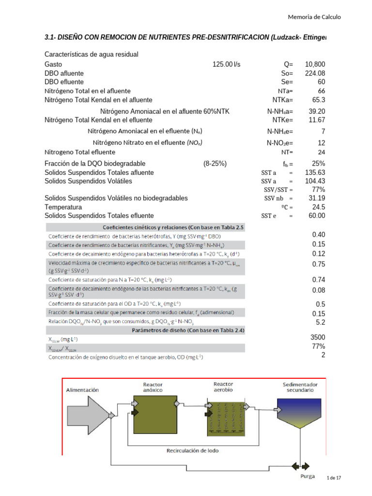 Diseño Tanque Anoxico Anaerobio | PDF | Metabolismo | Ingeniería de ...