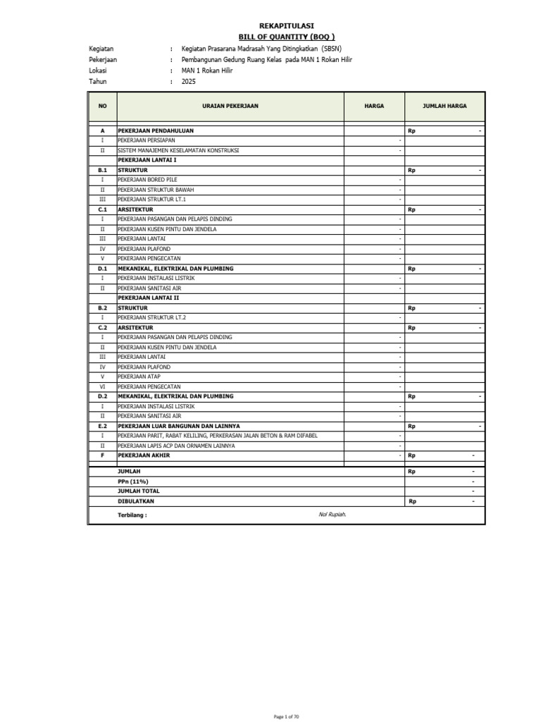 3 +BOQ+MAN+1+ROHIL+18 5 2025+rev+22 05 2025 | PDF