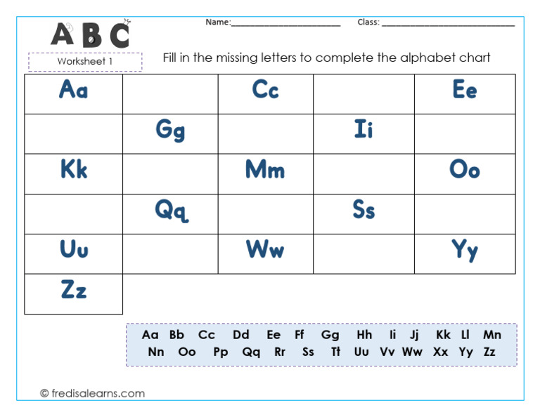 Alphabet Gap Fill | PDF