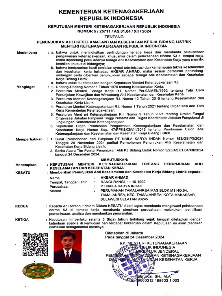 SKP Personil Lisper - Akbar Ahmad | PDF