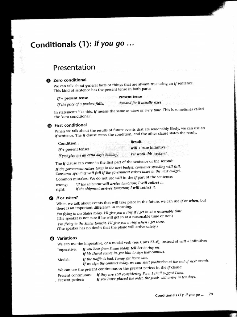 Conditionals | PDF