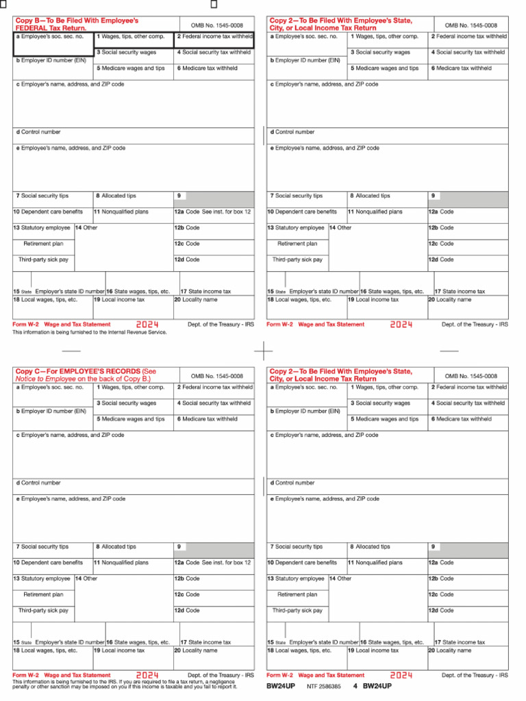 W-2 Form 2024 Reinehr 2025 01 21 09 12 58 - 0800 W-2 ESS | PDF