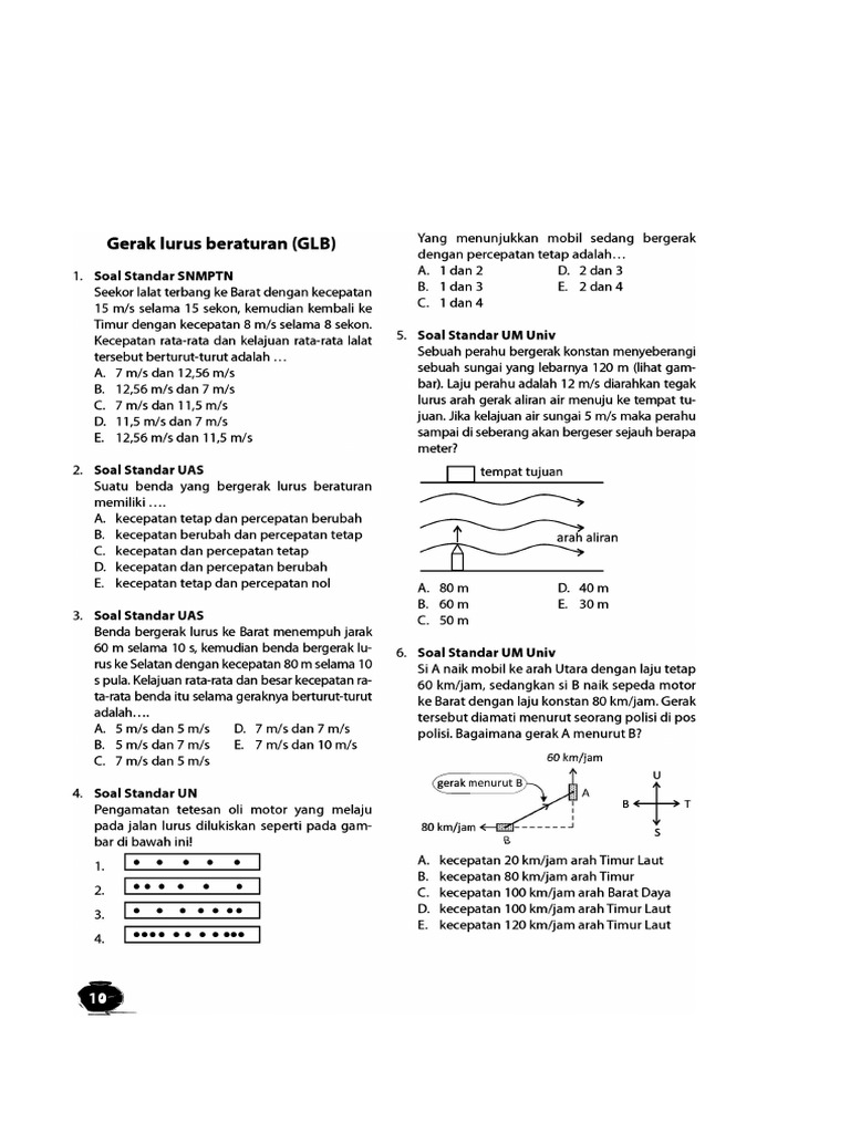 Latihan GLB GLBB | PDF