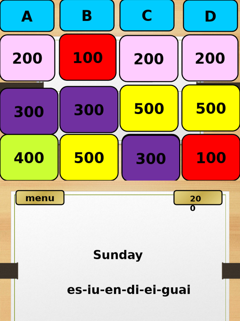 Jeopardy Alphabet | PDF