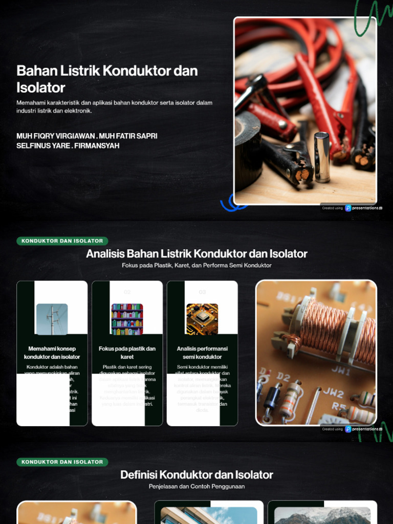 Bahan Listrik Konduktor Dan Isolator | PDF