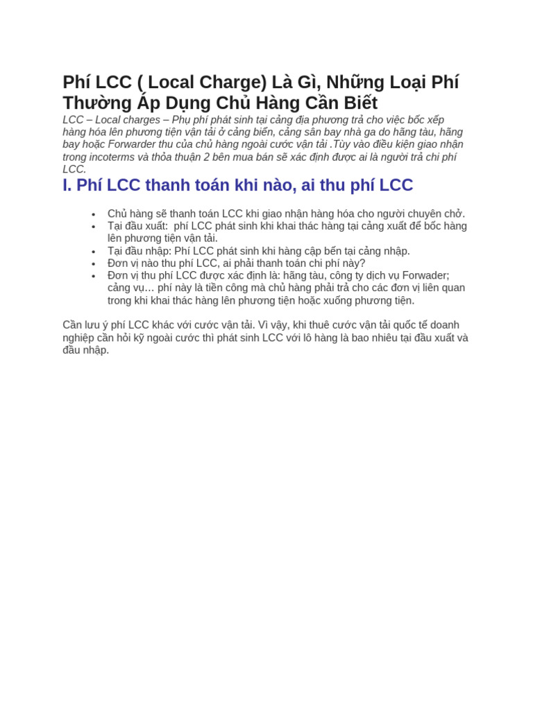 PhÃ - LCC | PDF