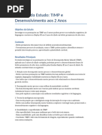 Avaliação Motor Infantil: Teste TIMP | PDF