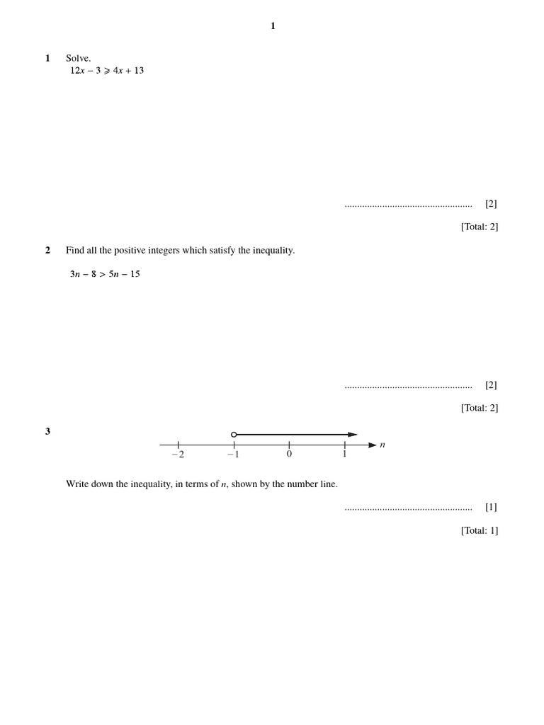 Algebra Inequalities and Linear Programing | PDF | Inequality (Mathematics) | Linear Programming