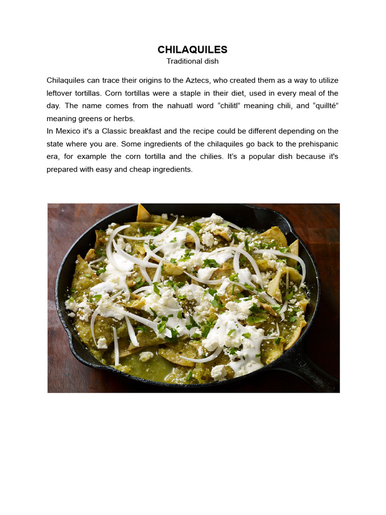Traditional Dish | PDF