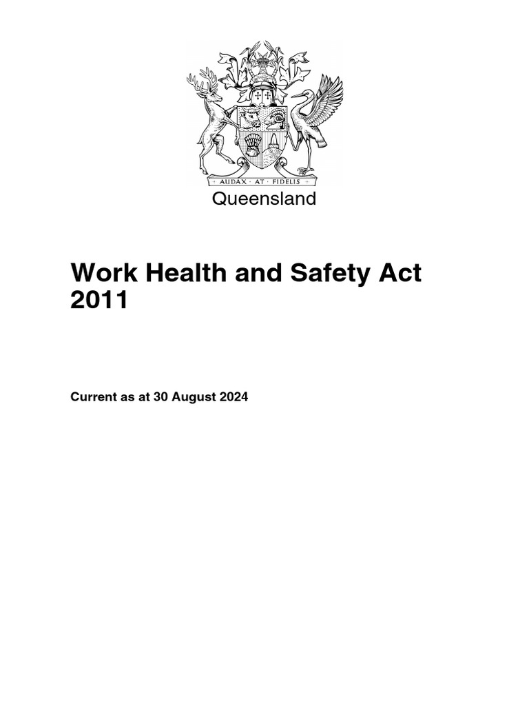 Work Health Safety Act 2011 | PDF | Occupational Safety And Health ...