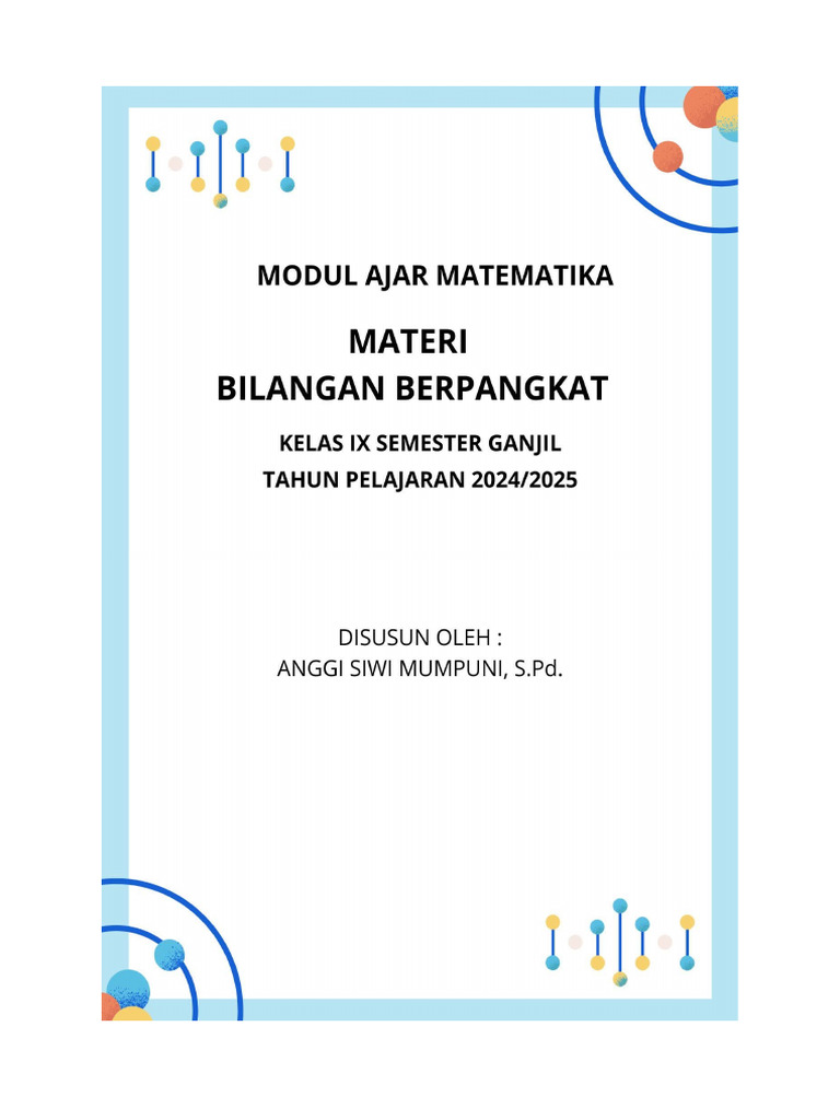 Modul Ajar Bilangan Berpangkat | PDF