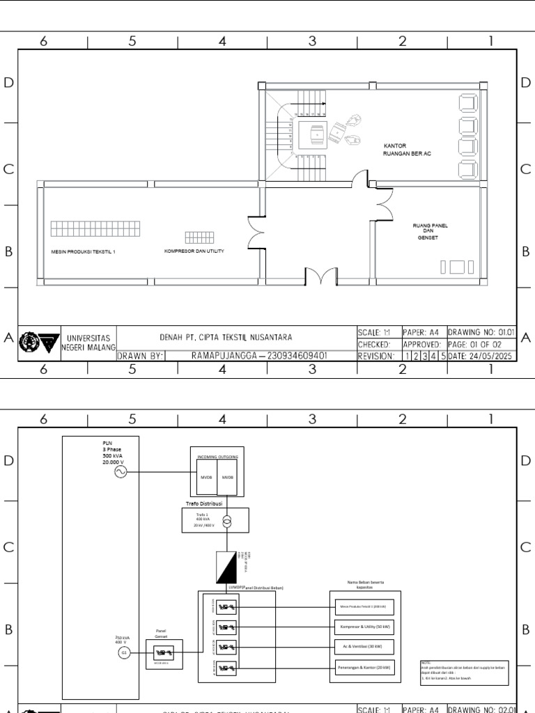Denah SLD Wiring Merged | PDF