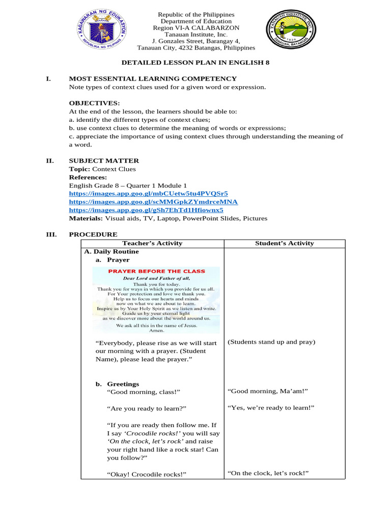 Group 3 Demo in FS2 Lesson Plan | PDF | Lesson Plan