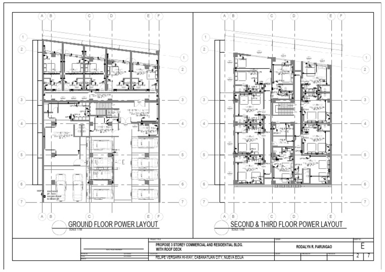 Electrical Power and Lighting Layout Rev1 E-2 | PDF