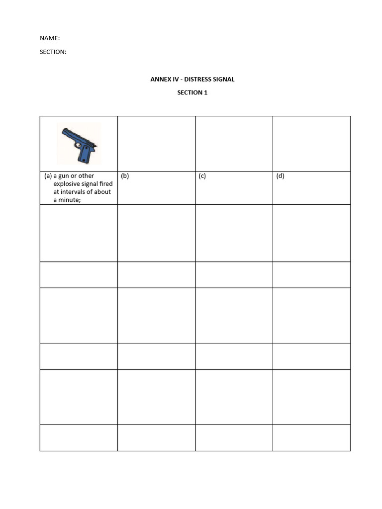 Distress Signal Placard Format | PDF