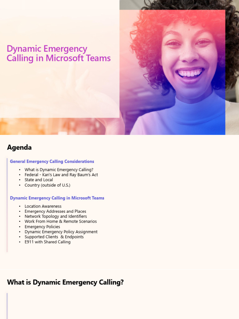 Dynamic Emergency Calling | PDF | Ip Address | Computer Network