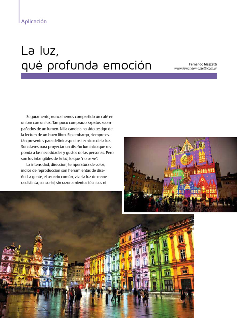 Lu138 Mazzetti Luz Profunda Emocion | PDF | Ligero