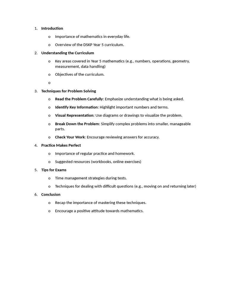 Year 5 Math Curriculum Overview | PDF | Mathematics