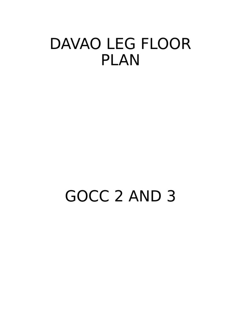 Davao Leg Floor Plan | PDF